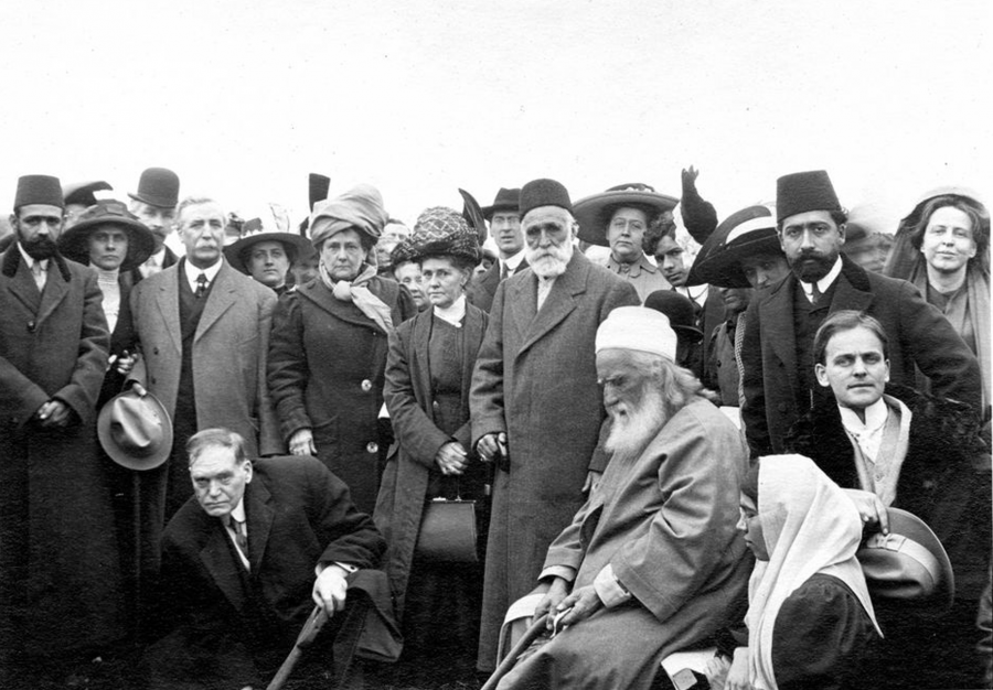 'Abdu'l-Baha at Temple Dedication Site - Lua Getsinger Upper Right ...