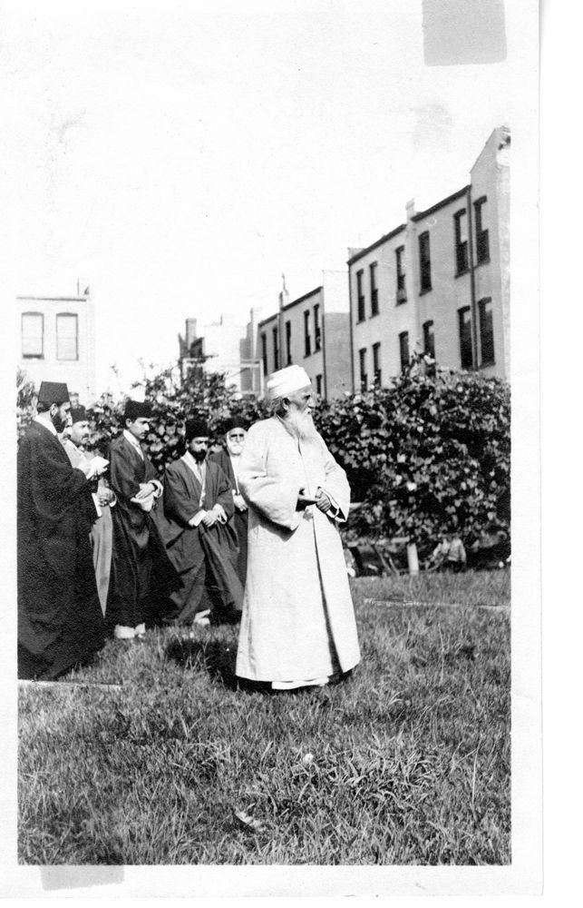 'Abdu'l-Baha on the Grounds of the Home of Howard & Mary MacNutt in ...